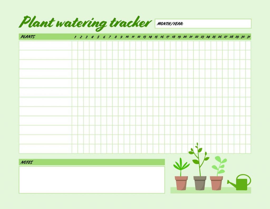 How to Water Houseplants (with Watering Charts) - Plantglossary